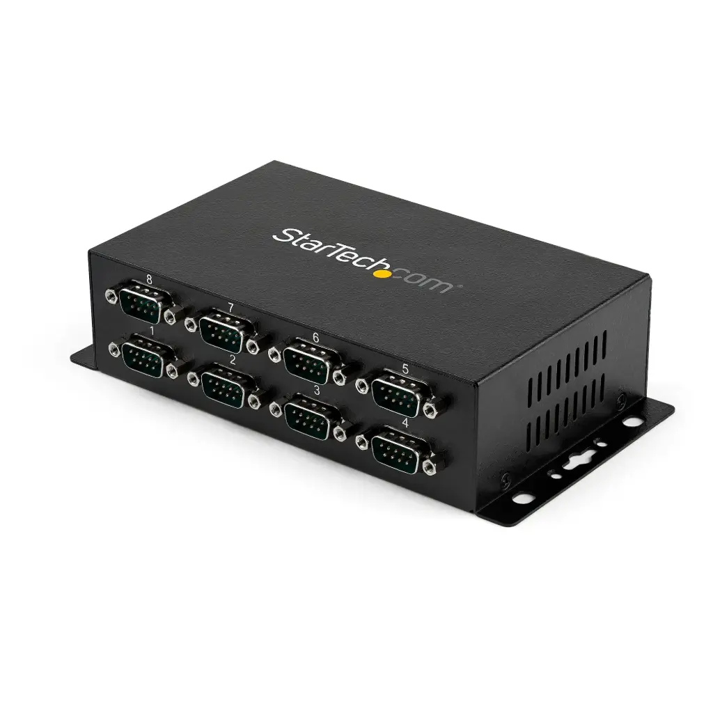 StarTech 8 Port USB to DB9 RS232 Serial Adapter Hub – Industrial DIN ...